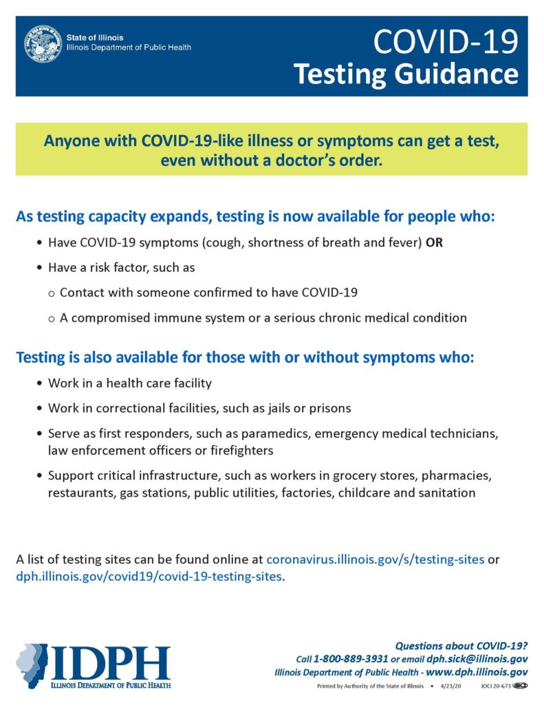 COVID-19-Testing-Guide - Village of Barrington Hills