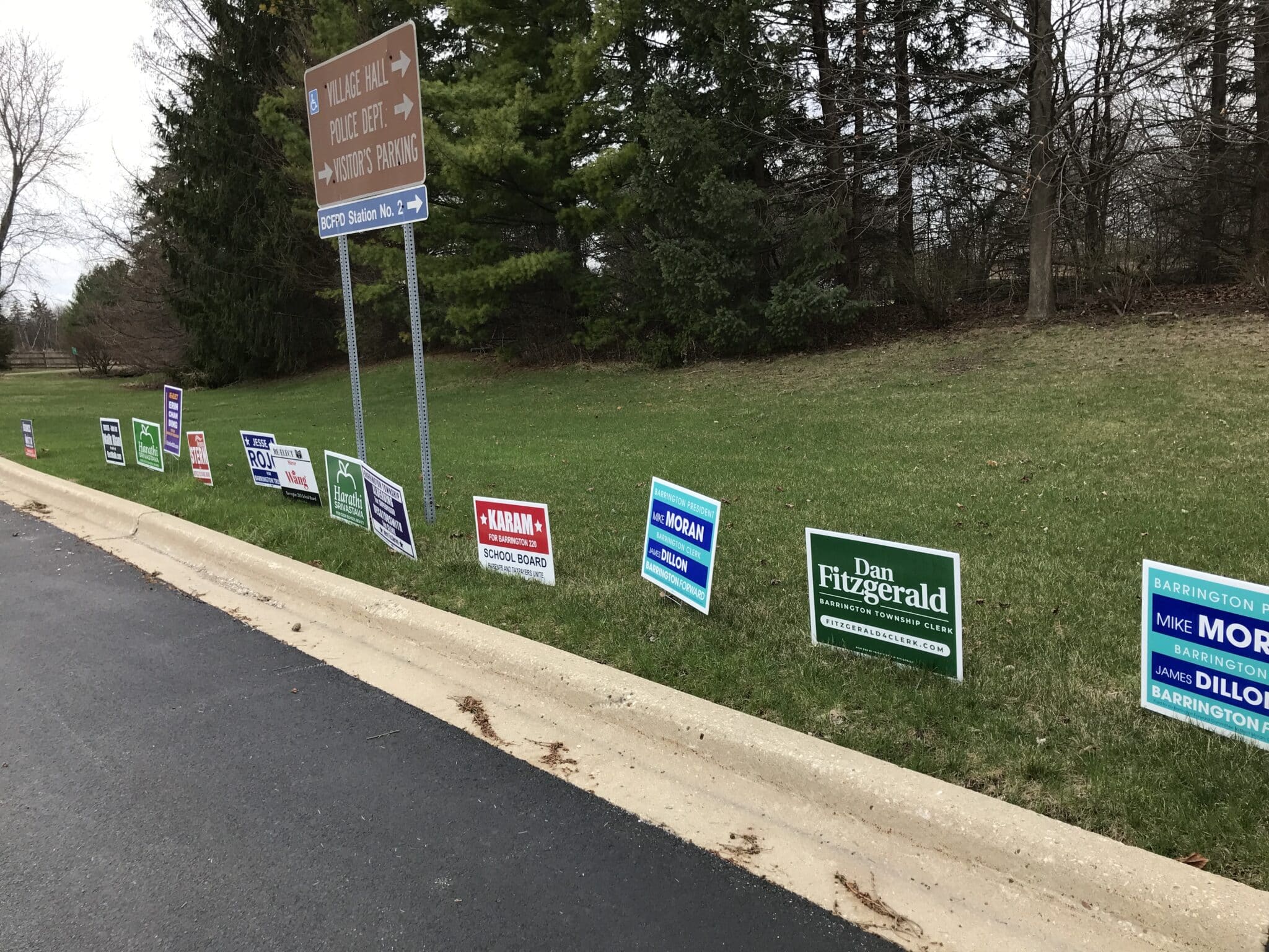 Election's over-time to remove those signs - Village of Barrington Hills