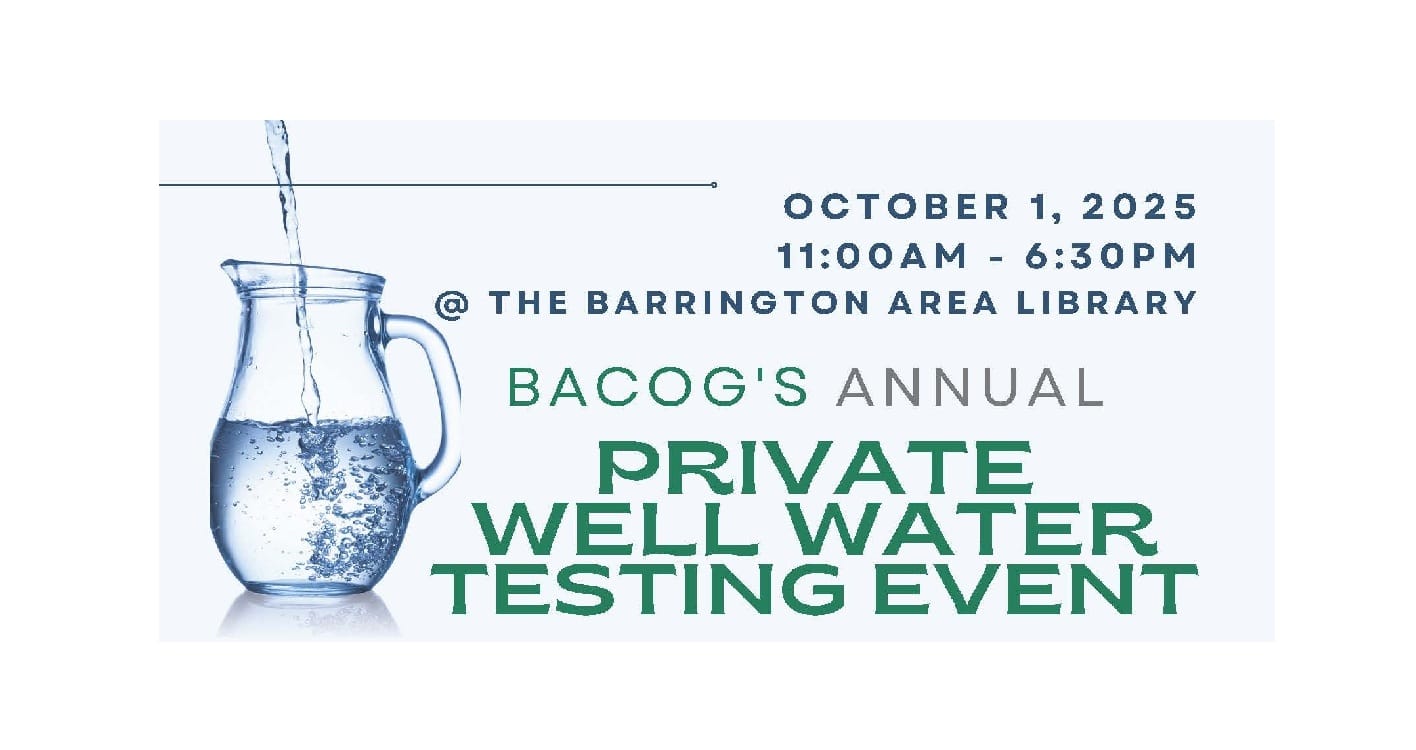 Private Well Test Kit Pick Up Begins Sept. 15 - Village of Barrington Hills